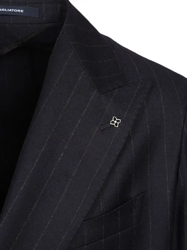 Tagliatore Double-breasted Pinstriped Suit