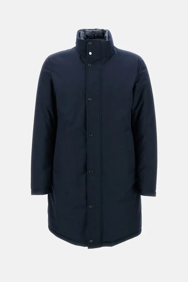 Herno Coat In New Business Fabric