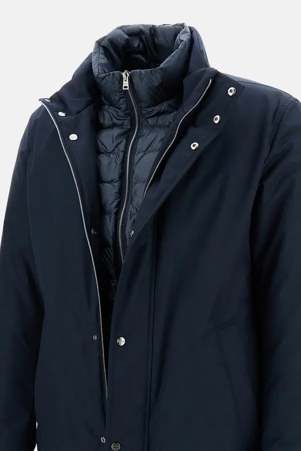 Herno Coat In New Business Fabric