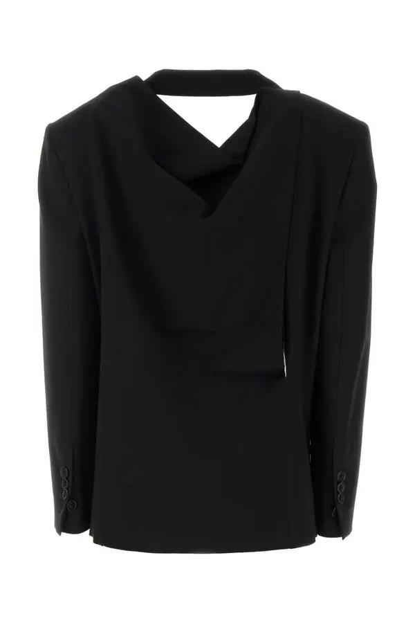 Dsquared2 Stretch Wool Blend Peek-a-boo Blazer