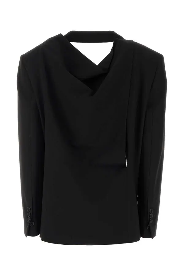 Dsquared2 Stretch Wool Blend Peek-a-boo Blazer