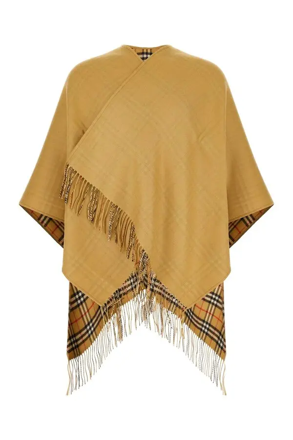 Burberry Check Fringe Shawl - Multicolor