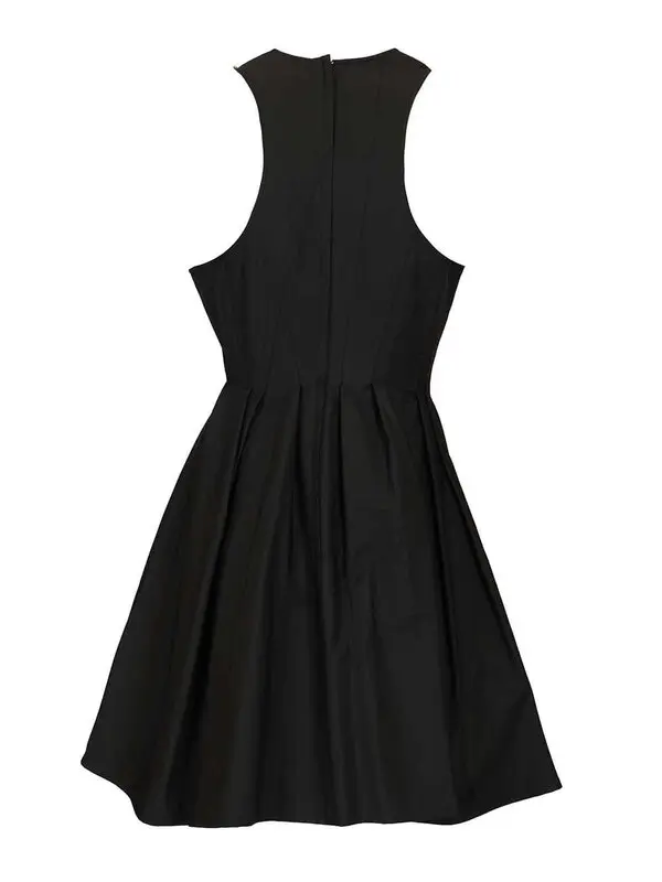 Sportmax Ara Sleeveless Washed Cotton Mini Dress