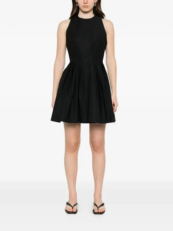 Sportmax Ara Sleeveless Washed Cotton Mini Dress