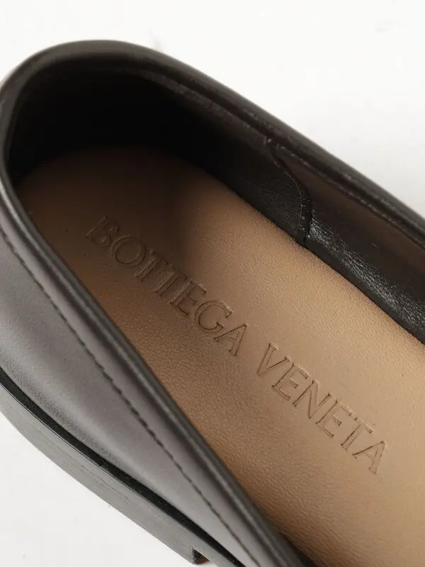 Bottega Veneta Silenzio Intrecciato Leather Loafers - Brown