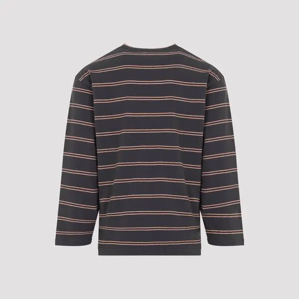 JIL SANDER L/s Striped T-shirt - Gray