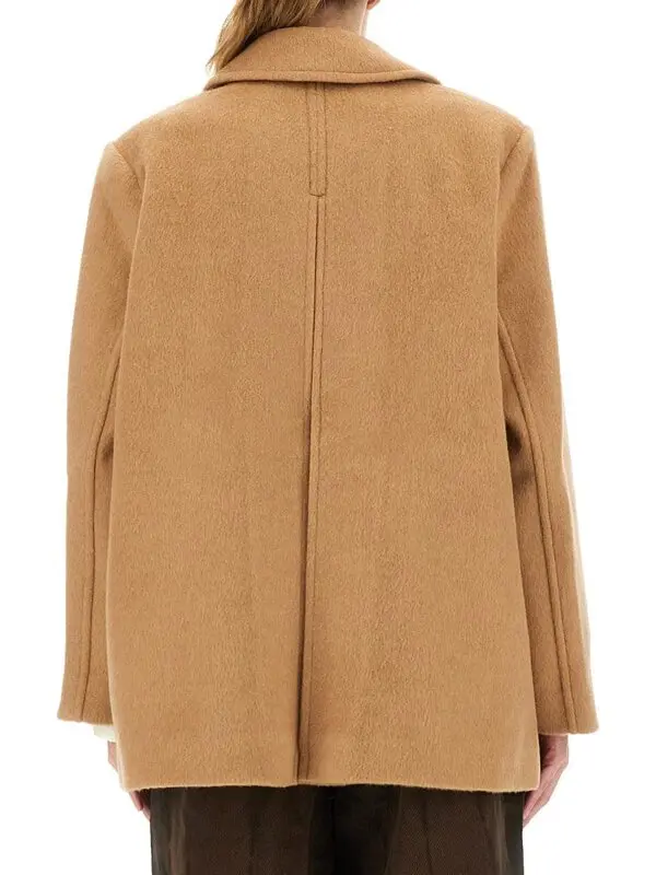 GANNI Double-breasted Wool Blazer