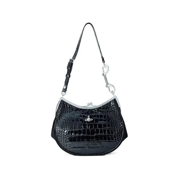 VIVIENNE WESTWOOD Calf Leather Clutch Bags - Black