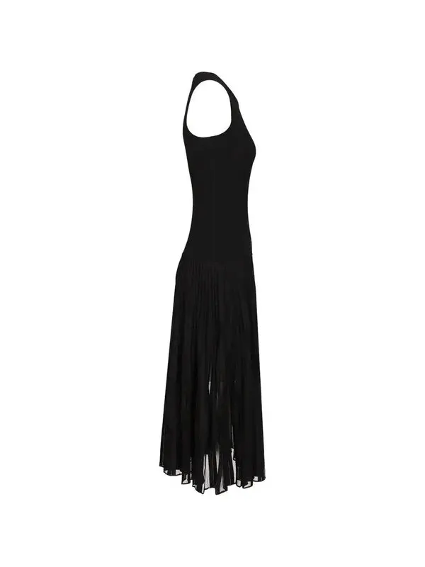Alaïa Pleated Sheer Dress