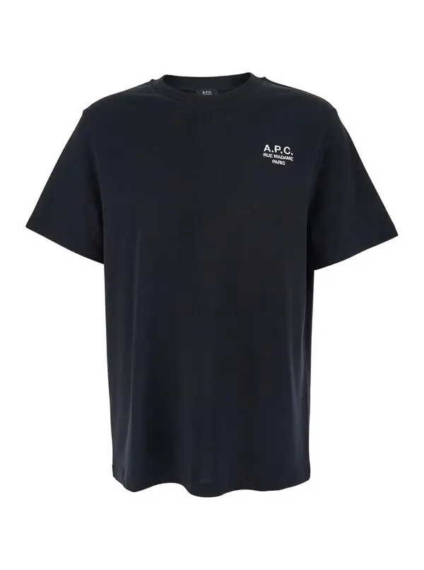 A.p.c. T-shirt With Embroidered Logo On The Front In Cotton For