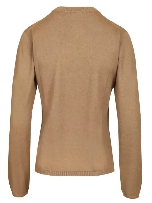 Max Mara Cashmere Crew Neck Sweater - Brown