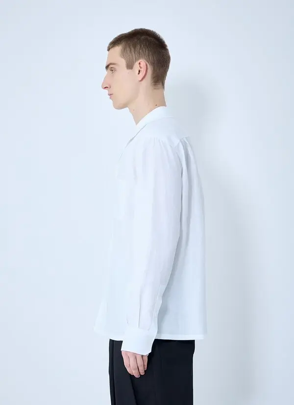 Dolce & Gabbana Linen Spread Collar Shirt