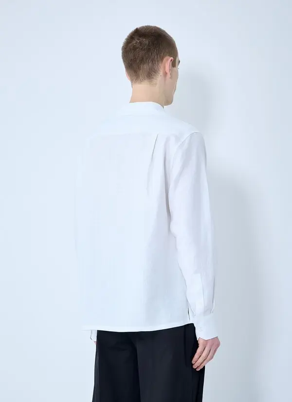Dolce & Gabbana Linen Spread Collar Shirt