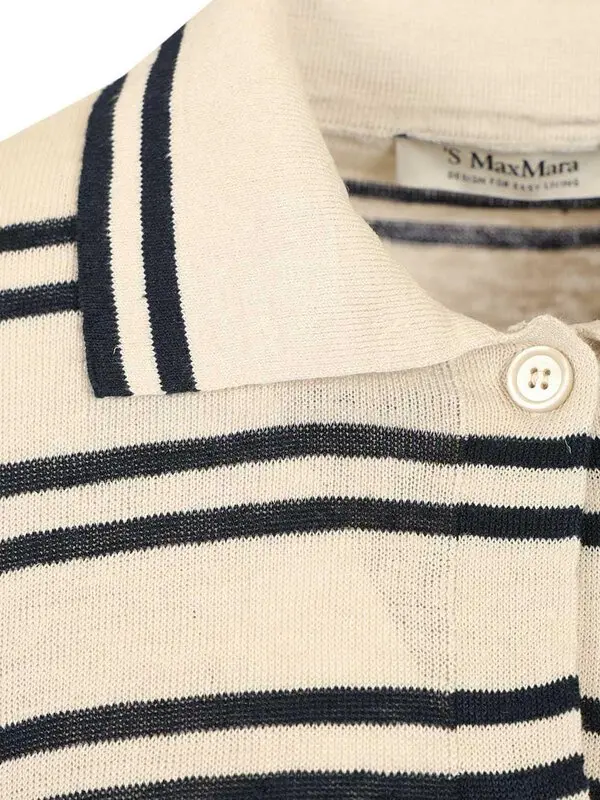 ' S MAX MARA S Max Mara Striped Linen Cardigan