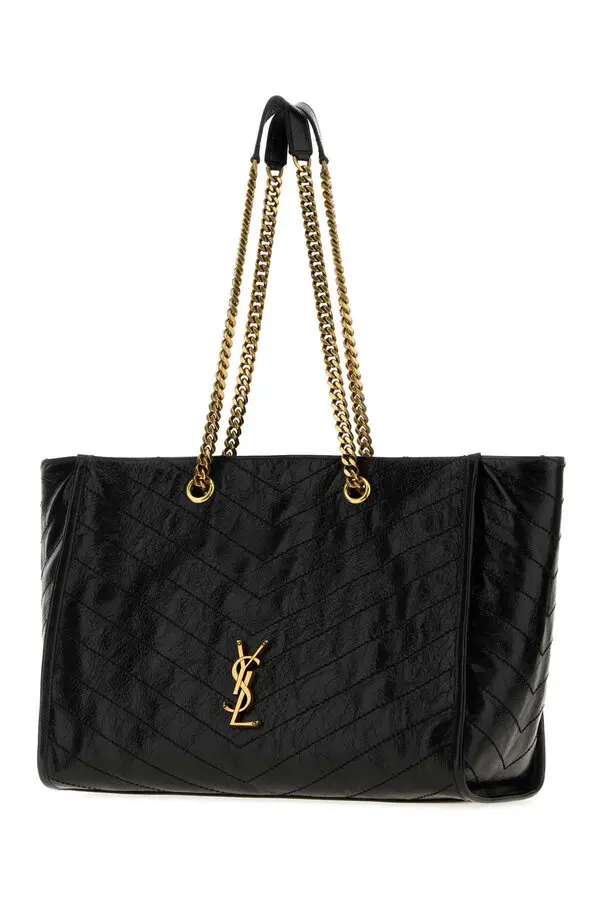 Saint Laurent Leather Niki Shopping Bag - Black