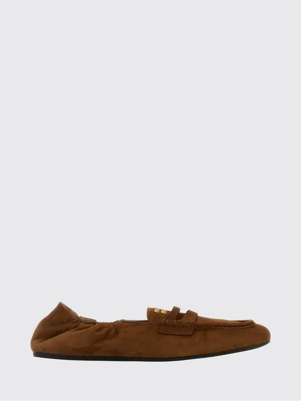 Miu Miu Leather Loafer - Brown