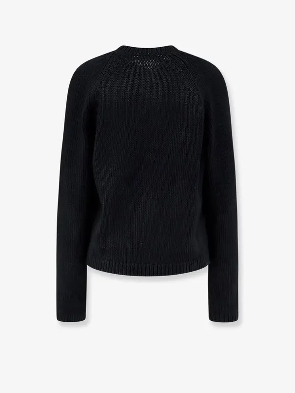 TOTEME Organic Cotton Cardigan - Black