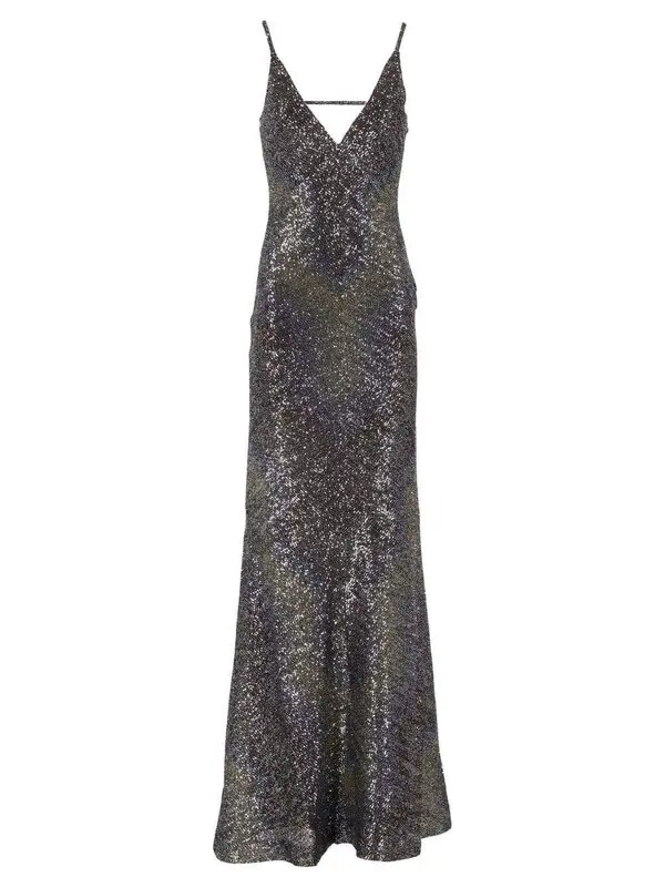 Missoni Sequin Lamé Viscose Blend Long Dress - Multicolor