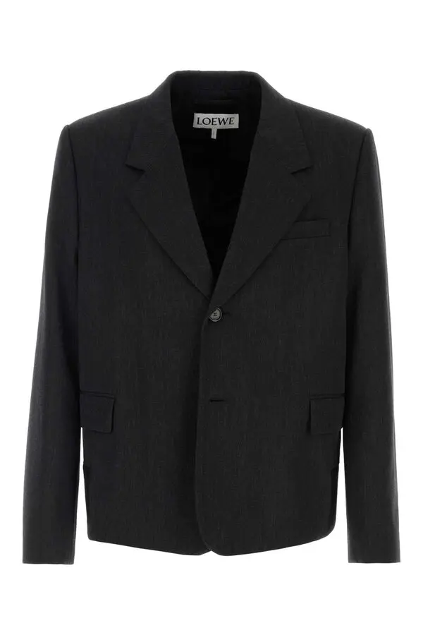 Loewe Charcoal Wool Blazer