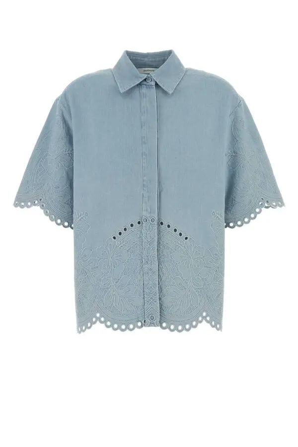 Zimmermann Denim Daylight Shirt - Blue