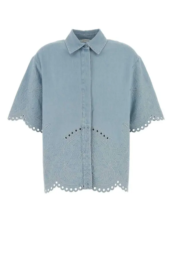 Zimmermann Daylight Cotton Denim Shirt - Blue