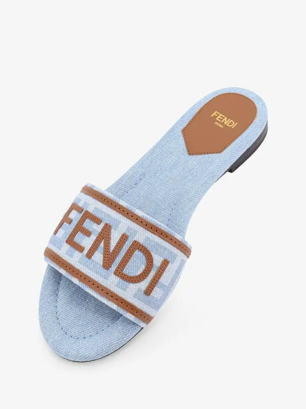 Fendi Sunshine Ff Denim Sandals - Multicolor