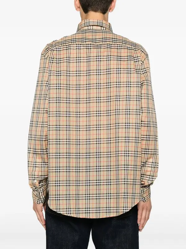 Burberry Relaxed Fit Check Cotton Shirt