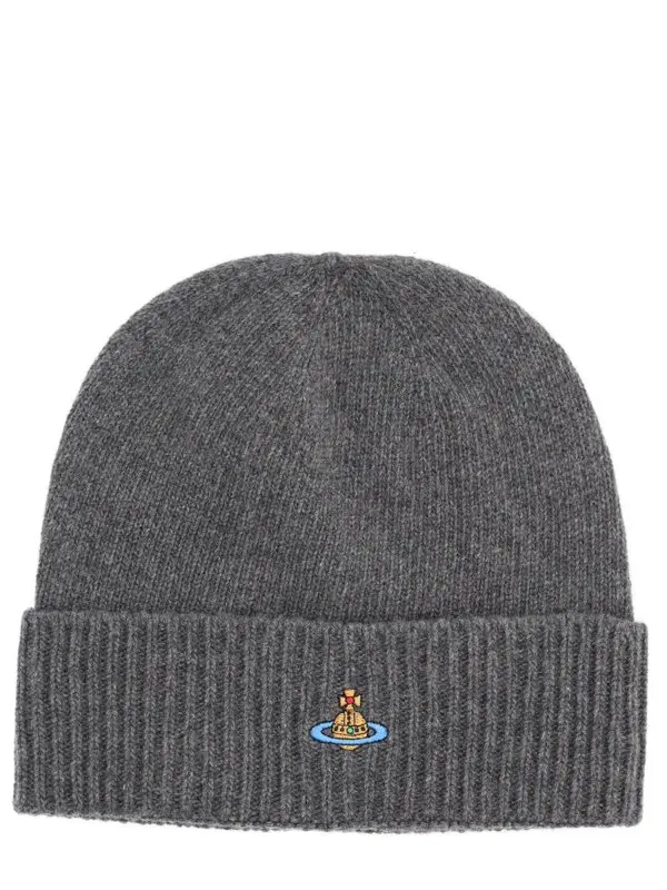 VIVIENNE WESTWOOD Cashmere Beanie - Gray