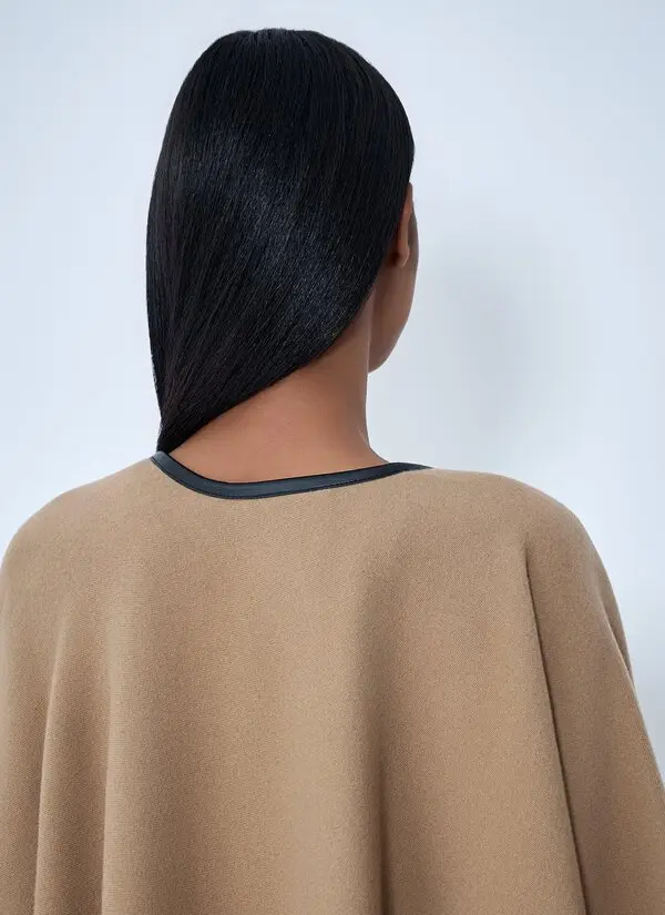 Max Mara Logo Motif Poncho