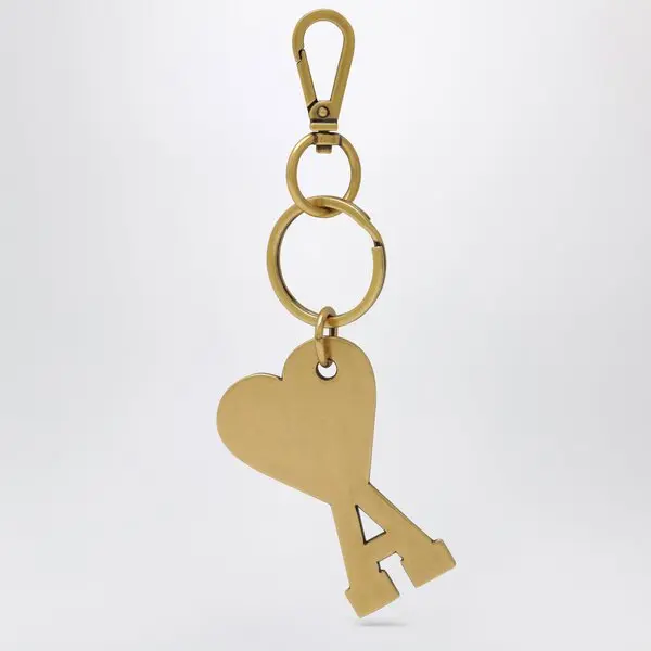 AMI Paris De Coeur Metal Keyring - Silver