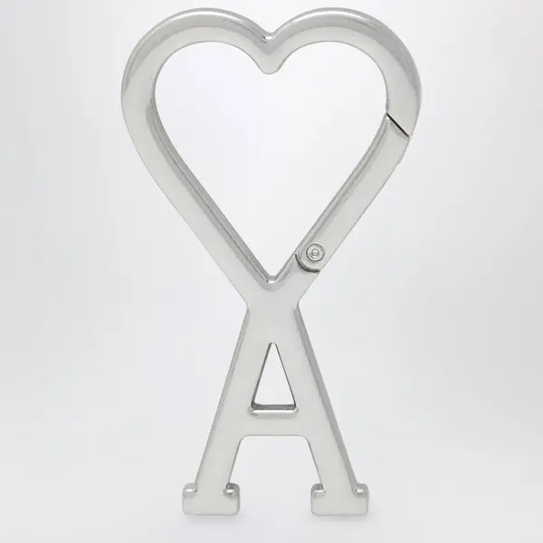 AMI Paris De Cå“ur Carabiner Keyring In Metal