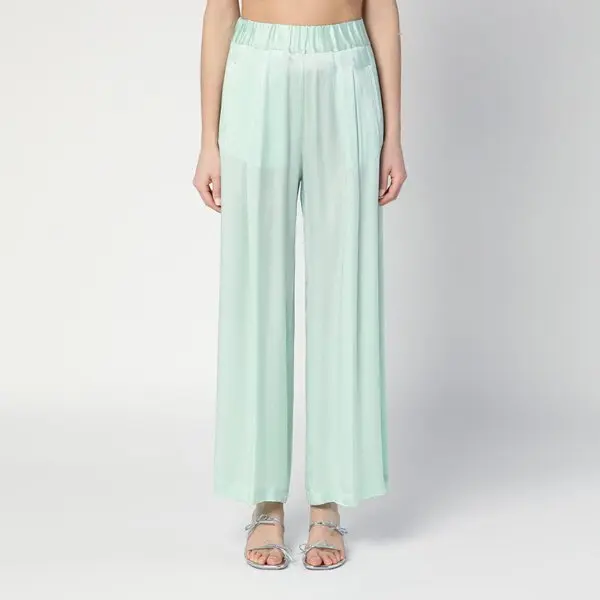 SEMICOUTURE Silk Blend Trousers - Green