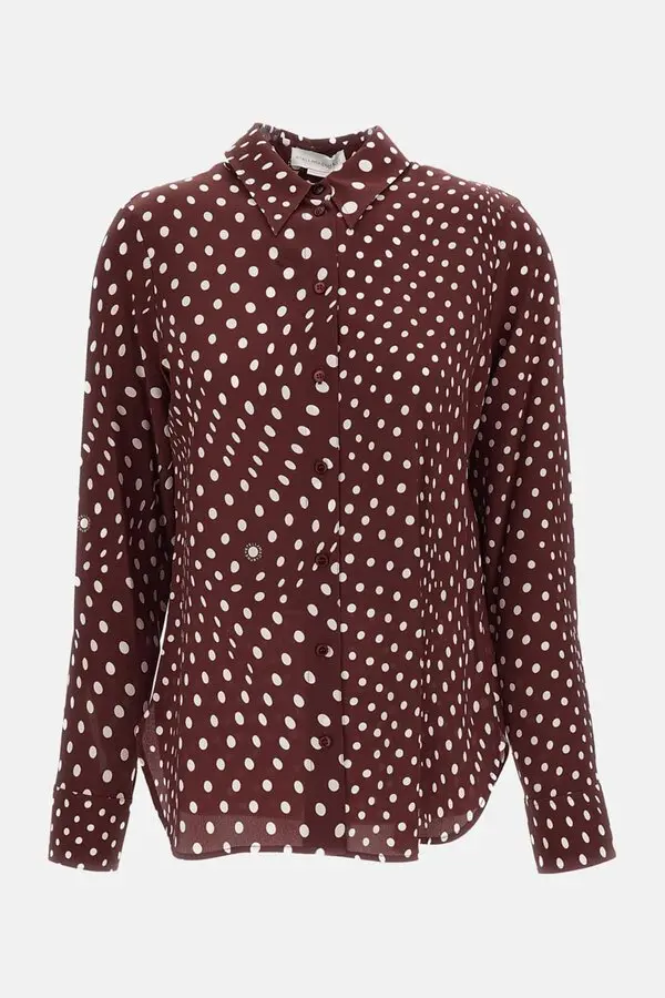 Stella McCartney Polka Dots Printed Silk Shirt - Multicolor