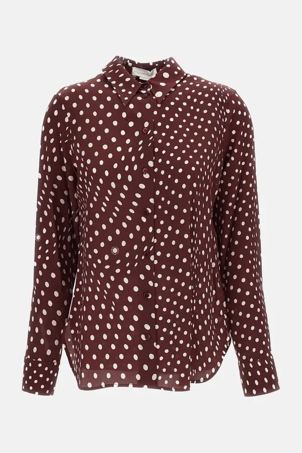 Stella McCartney Polka Dots Printed Silk Shirt - Multicolor