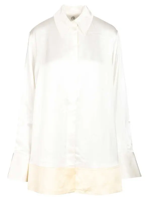 TOTEME Soft Tuxedo Shirt - White