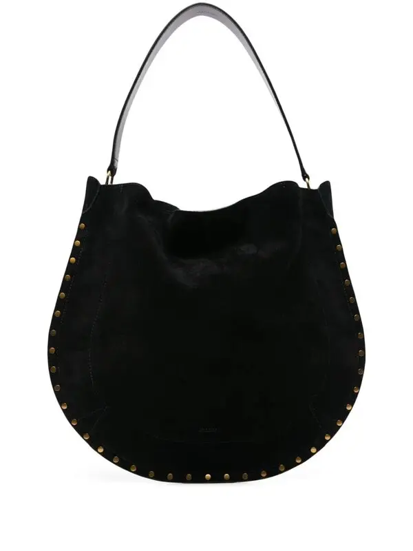 Isabel Marant Étoile Oskan Hobo Soft Suede Bag - Black