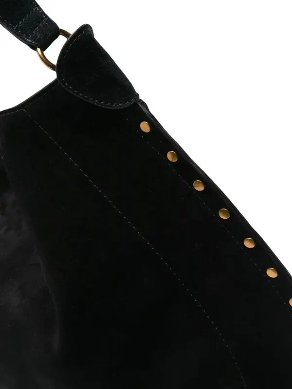 Isabel Marant Étoile Oskan Hobo Soft Suede Bag - Black