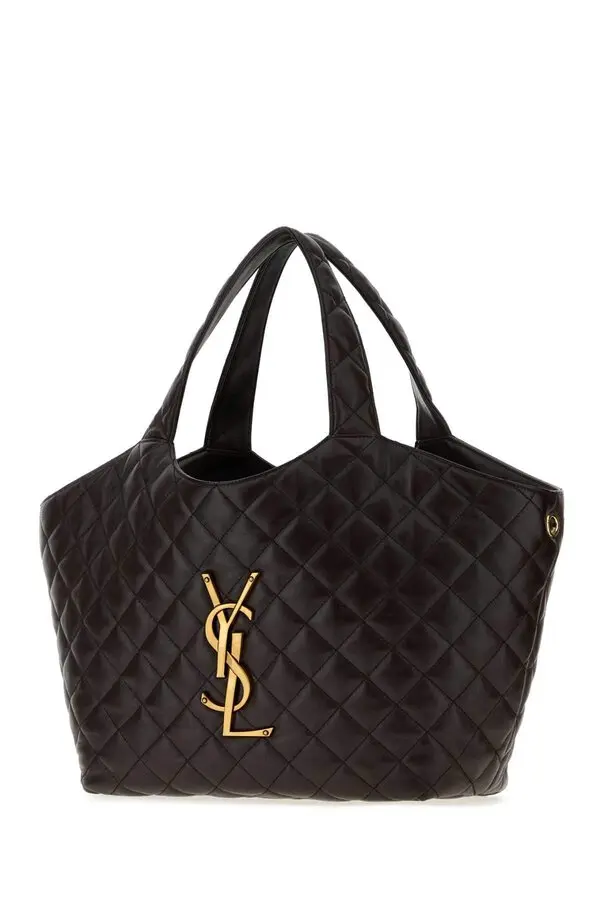 Saint Laurent Nappa Medium Icare Shopping Bag - Brown