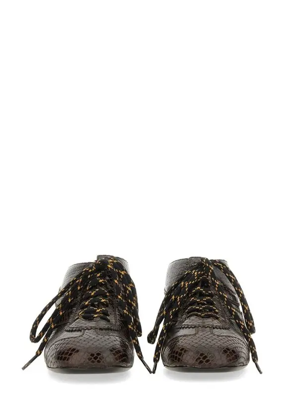 Dries Van Noten Leather Slip-on Mules - Brown