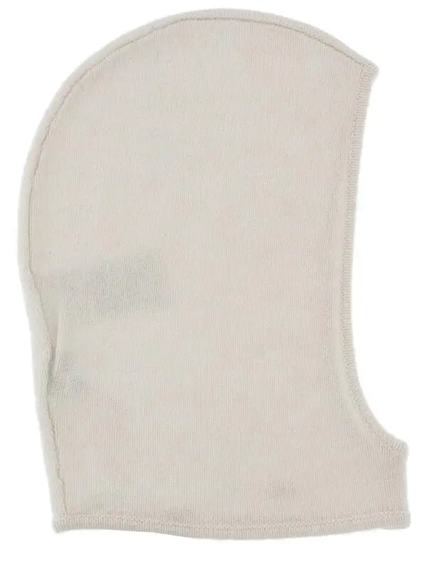 GANNI Wool Balaclava - Cream