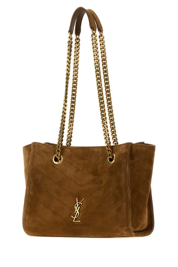 Saint Laurent Suede Niki Shoulder Bag - Brown