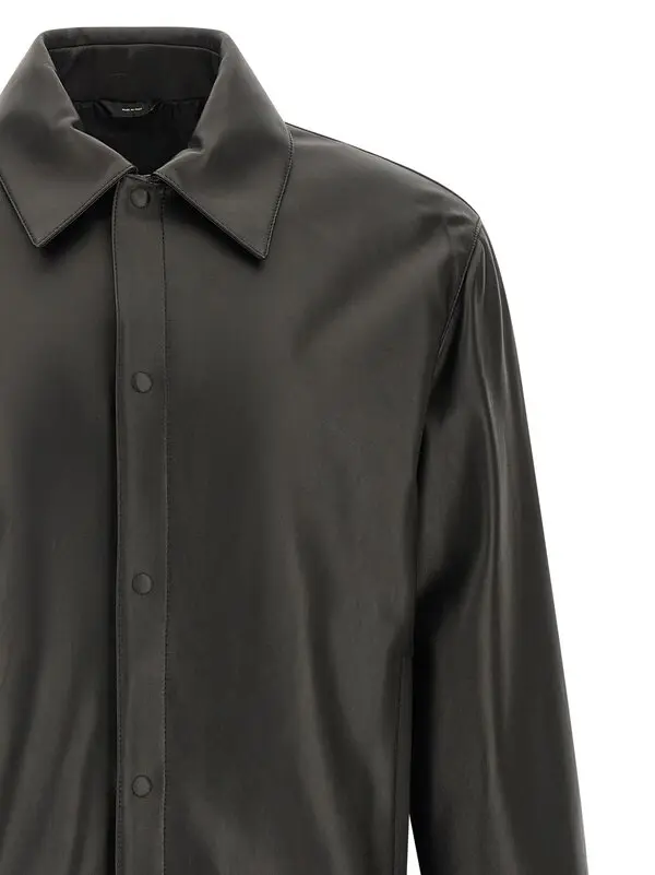 Fendi Leather Blouson - Black