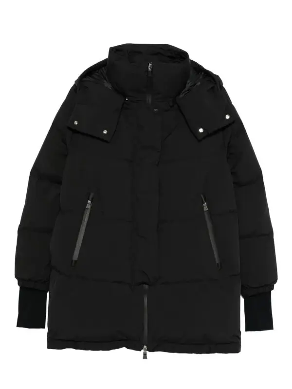 Herno Two Layers Hooded Puffer Coat - Black