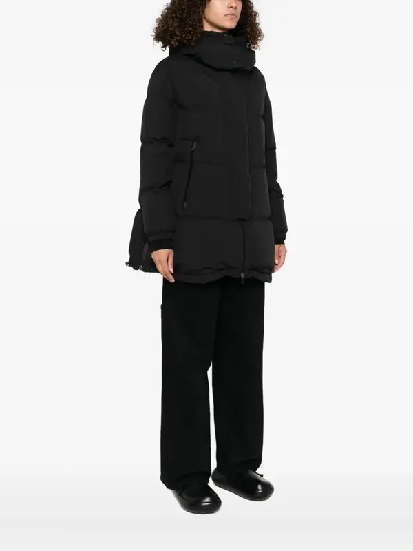 Herno Two Layers Hooded Puffer Coat - Black