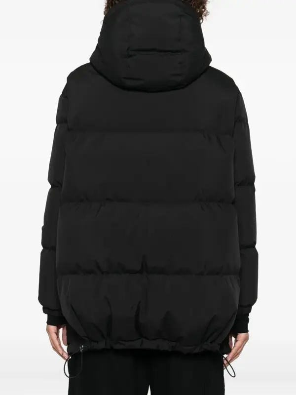 Herno Two Layers Hooded Puffer Coat - Black