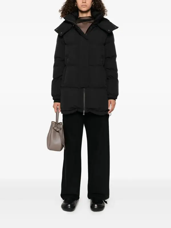Herno Two Layers Hooded Puffer Coat - Black