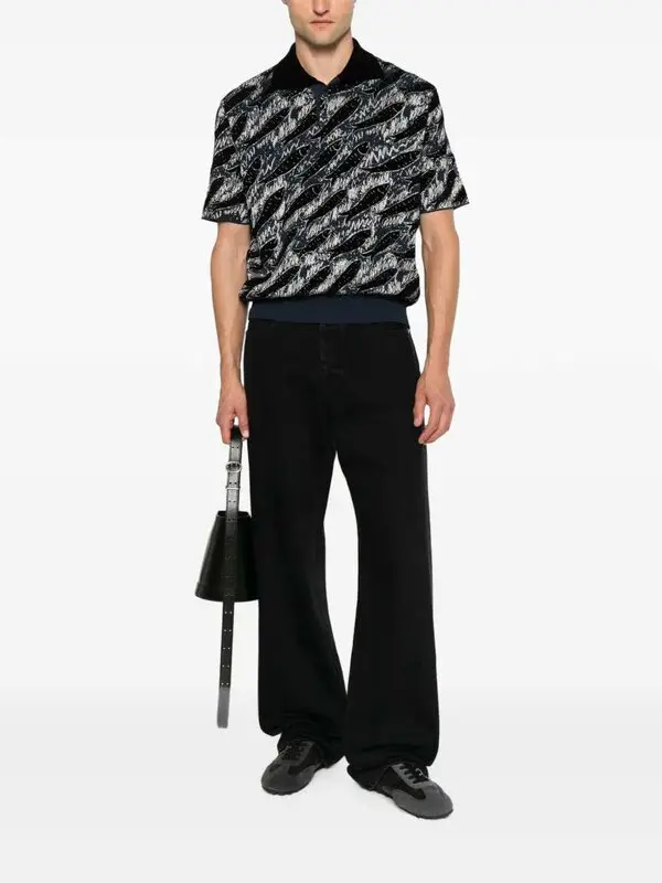 Jacquemus Straight-leg Jeans With Embroidered Logo