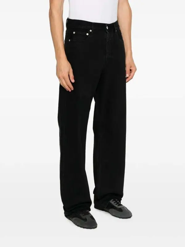 Jacquemus Straight-leg Jeans With Embroidered Logo
