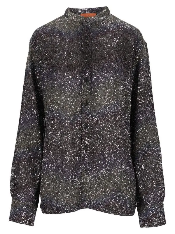 Missoni Oversized Shirt With Sequin Appliqu - Multicolor