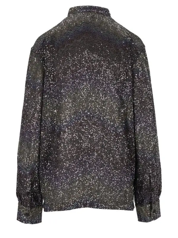 Missoni Oversized Shirt With Sequin Appliqu - Multicolor